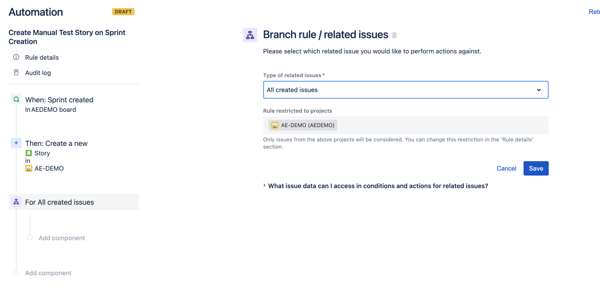 Jira Automation – Populate your Sprint on Creation – Adam N England